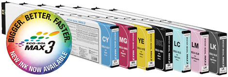 Encre Roland Eco-Sol Max 3 - 500ml : Versacamm, Soljet